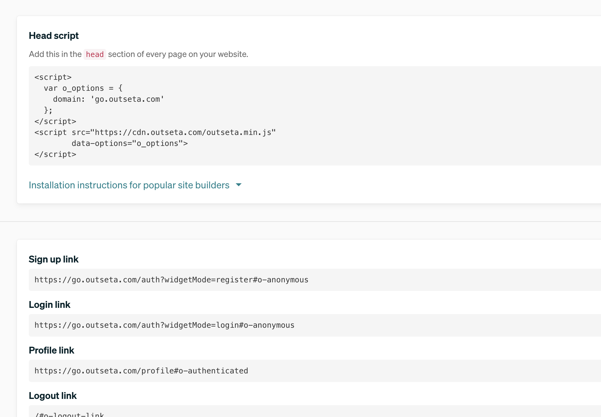 Authentication & SSO | Outseta